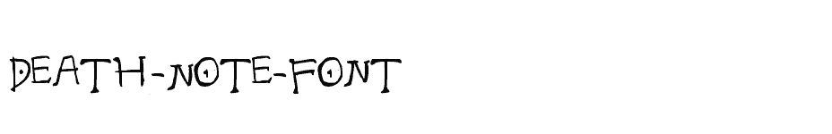 Death Note Font